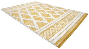 koberec ECO SISAL BOHO MOROC Diamanty 22297 střapce dvě úrovně rou velikost 136x190 cm | krásné koberce cz