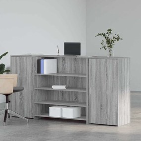 Recepční stůl hnědý dub 200x50x103,5 cm kompozitní dřevo 3324183