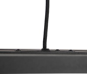 Chytré závěsné svítidlo černé 4-světlo vč. Wifi G95 - Big Cage