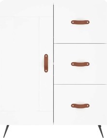 Skříň highboard bílá 69,5 x 34 x 180 cm kompozitní dřevo 3189989