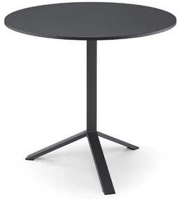 MIDJ - Celokovový kulatý stůl SQUARE, výška 73 cm
