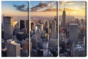 Vícedílný obraz 3D Panorama New York City Nedostatek Nedostatek Plátno Canvas 60x40