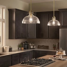 Světlo nad stůl Elstead HAMPTON PNBR 1xE27 60W mosaz