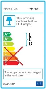 Nástěnné LED svítidlo NOVA LUCE ANZIO 6W 3000K 711008