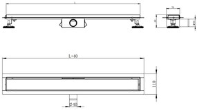 Sprchový žlab MEXEN GRID