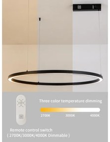 Immax NEO 07215L-LED Stmívatelný lustr na lanku FINO 60W/230V 80cm černá Tuya+DO
