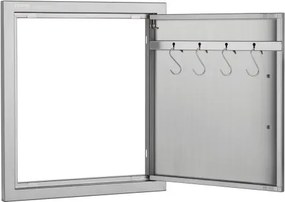 BBQ přístupová dvířka, 457 × 508 mm, jednoduchá venkovní kuchyňská dvířka
