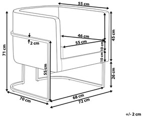 Sametové tmavě modré křeslo SIRKKA Beliani