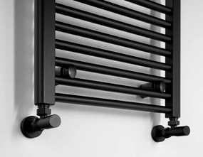 Aqualine Direct otopné těleso rovné boční připojení 450 x 960 mm černá mat ILR94B