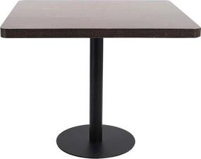 Bistro stolek tmavě hnědý 80 x 80 cm MDF 286434