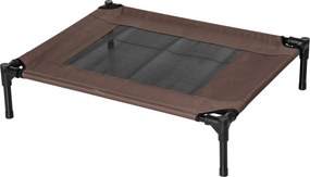 PawHut venkovní pelíšek pro psy Robustní pelíšek pro psy 76x61x18cm z materiálu 600D Oxford v hnědé barvě pro psy a kočky | Aosom.de