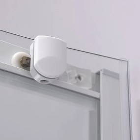 BPS-koupelny Čtvrtkruhový sprchový kout HYD-RK94A 80x80 cm bílá/transparent + vanička HYD-RSV-SXL01A bílá