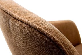 Designová otočná židle Ralayna skořicová