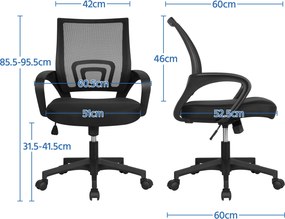 Sada 2 ks – Kancelářská židle Yaheetech (265179782724)