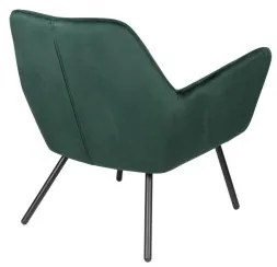 Lounge křeslo BON VELVET WHITELABEL, green White Label Living 3100099