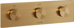 Kludi Tronic - Termostatická baterie pod omítku, pro 2 spotřebiče, kartáčovaný bronz 38300N1-00