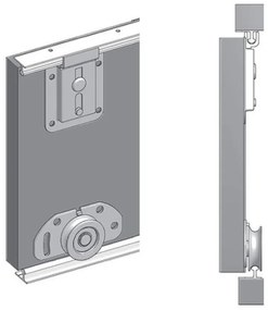 Šatní zrcadlová skříň ADELA - 180 cm, černá / dub sonoma