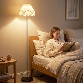 Costway Stmívatelná stojací lampa 159 cm s plynule nastavitelným