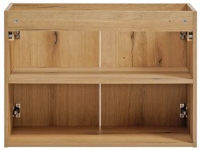 COMAD Závěsná skříňka s umyvadlem - NOVA 82-80-2D oak, šířka 80 cm, dub evoke