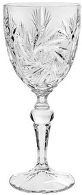 Bohemia Jihlava broušené sklenice na víno Pinwheel 260 ml 6 ks