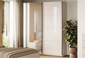 Skříň s posuvnými dveřmi 1.5х2.4m (Dveře kašmírový lesk/Zrcadlo) Lori