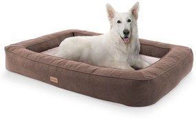 Bruno, pelíšek pro psa, koš pro psa, možnost praní, ortopedický, protiskluzový, prodyšný, paměťová pěna, velikost XL (120 × 17 × 85 cm)
