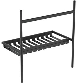 Ideal Standard Conca - Kovový podstavec pro umyvadlo 80 cm, hedvábná černá E2654XG