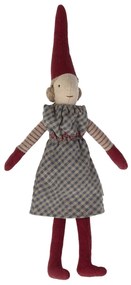 Maileg Vánoční skřítek Pixy 26 cm Skřítek A, červená barva, textil