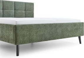 Khaki čalouněná dvoulůžková postel bez roštu 180x200 cm Nova – Meise Möbel