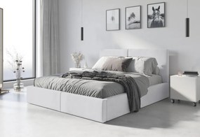 Čalouněná postel HILTON 2, 180x200, bílá