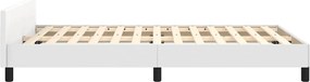Rám postele s čelem bílý 120x200 cm umělá kůže 3125440