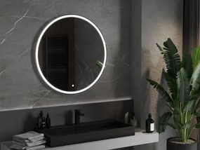 Mexen Gobi koupelnové zrcadlo podsvícené, kulaté 90 cm, LED 6000K, proti zamlžování - 9801-090-090-611-00