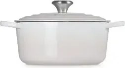 Le Creuset Signature Hrnec s poklicí 24 cm bílá