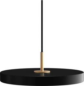 Černé LED stmívatelné závěsné svítidlo s kovovým stínidlem ø 31 cm Asteria Plus Mini – UMAGE