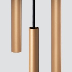 Závěsná lampa SOLLUX PASTELO 3P zlatá G9 3x8W bez žárovky SL.1172