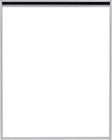 Plisovaná okenní síť proti hmyzu, hliník, 80x100 cm 142611