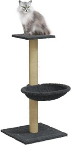 Škrabadlo pro kočky se sisalovým sloupkem tmavě šedé 74 cm 171590