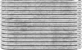 Vyvýšený záhon pozinkovaná ocel 114x40x68 cm stříbrný 318892