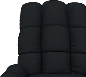 Polohovací křeslo černé textil 289798
