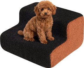 Costway 2-Step Dog Ramp vyrobená z pěny s omyvatelným potahem