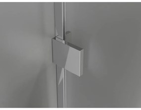 Mexen, Mexen Lunar L sprchová stěna pravá 90 x 200 cm, průhledná 8 mm, chrom - 830L-090-000-01-00-P