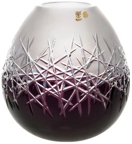 Váza Hoarfrost, barva fialová, výška 280 mm