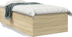 Rám postele dub sonoma 90 x 200 cm kompozitní dřevo 3280967