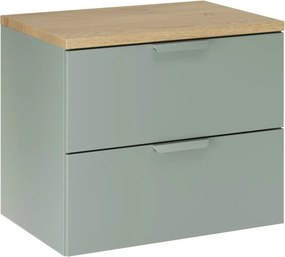 Zelená skříňka pod umyvadlo 60 cm do koupelny (SET-ASG B CREMONA 60CM)