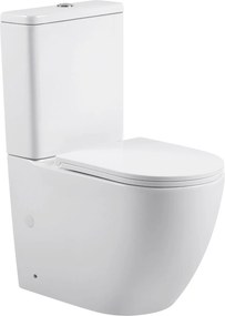 Erga Siena, WC kombi mísa s nádržkou včetně splachovací soupravy 620x365x830 mm + toaletní sedátko, bílá lesklá, ERG-V03-SIENA-RIM-WH
