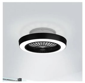 Eglo Eglo 35096 - LED Stmívatelný stropní ventilátor SAZAN LED/37,8W/230V černá + DO EG35096