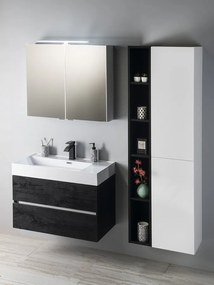 Sapho, RIWA galerka s LED osvětlením, 60x70x17cm, bílá lesk, RIW060-0030