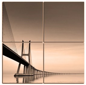 Obraz na plátně - Most Vasco da Gama - čtverec 3245FE (60x60 cm)