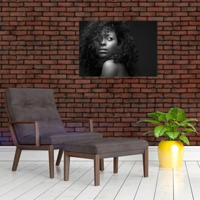 Skleněný obraz - Portrét ženy (70x50 cm)