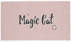 TODAY KIDS bavlněný koberec Magic Cat pink 60x120 cm